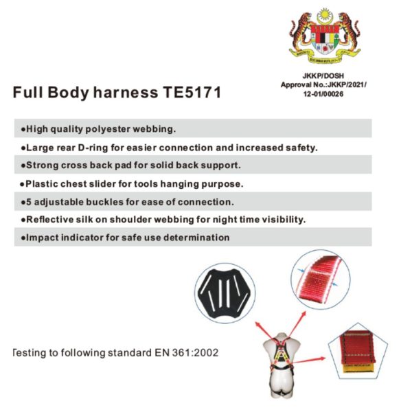BST Full Body Harness with Energy Absorber & Lanyards - Shieldwise Solution